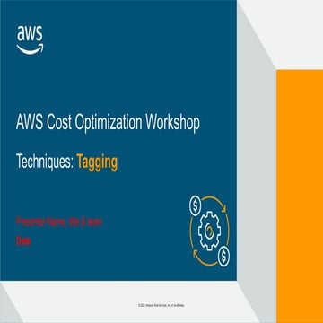 Cost Optimization Taggingpptx Cloud Computing Internet