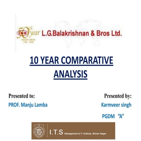 10 yrs competitive analysis of lg balakrishnan | PPTX | Automotive ...