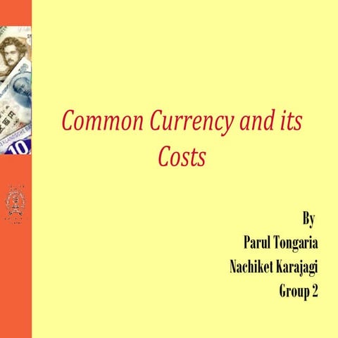 Costs Of Common Currency | PPS