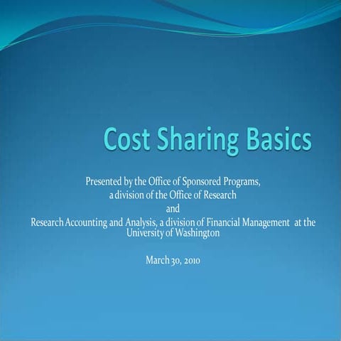 Cost Sharing Basics | PDF