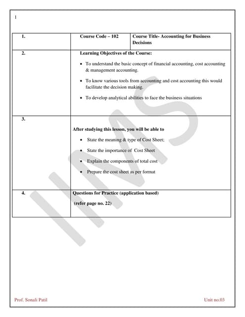 Chapter 01 introduction OF Cost Accounting | PPTX | Business Accounting ...