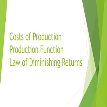 Costs of Production, Production Function, Law of Diminishing Returns.pptx