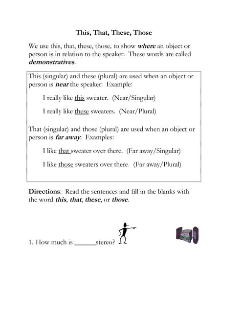 This, these, that, those | PPTX