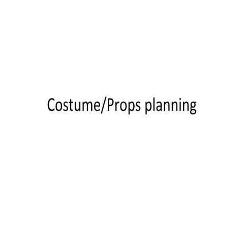 Costume | PPT