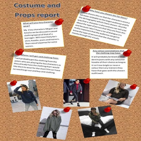 Costume and props report | DOCX