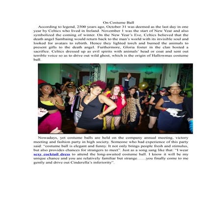On Costume Ball | PDF