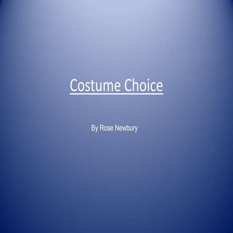 Costume PowerPoint | PPTX