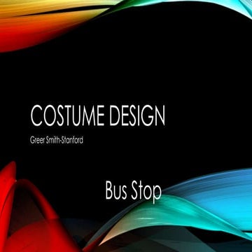Costume design | PPTX
