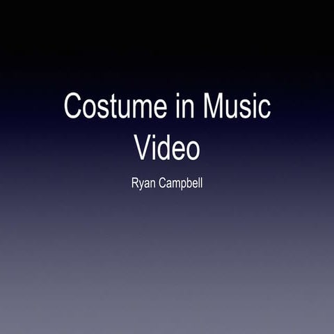 Costume research | PPTX