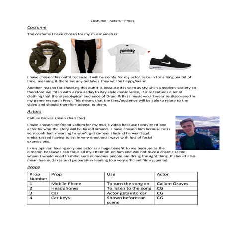 Costume media | DOCX