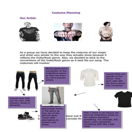 Costume Planning[1] | PDF