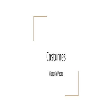 Costumes | PPTX