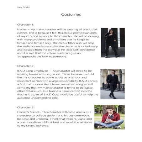 Costumes | DOCX