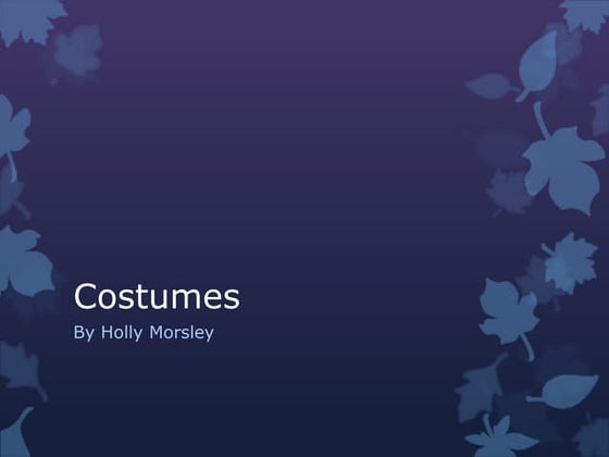 Costume research | PPT
