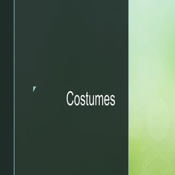 Costumes | PPT