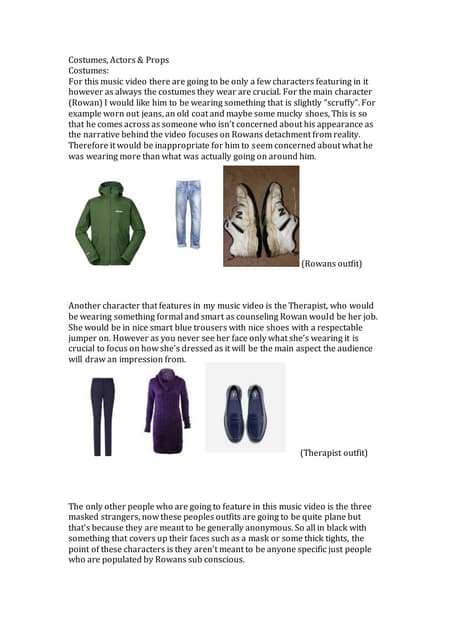 Mise en scene costume | PPT