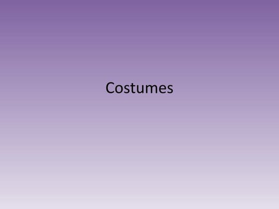 Costume media production | PDF