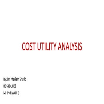 Disability Adjusted Life Years | PPTX