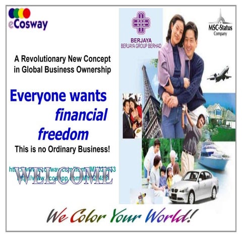 eCosway Global Opportunity | PPT | Business | Business and Finance