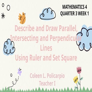 COT-MATH-Q3-W1-KINDS-OF-LINES-CLASSROOM OBSERVATION-MELC BASED | PPTX