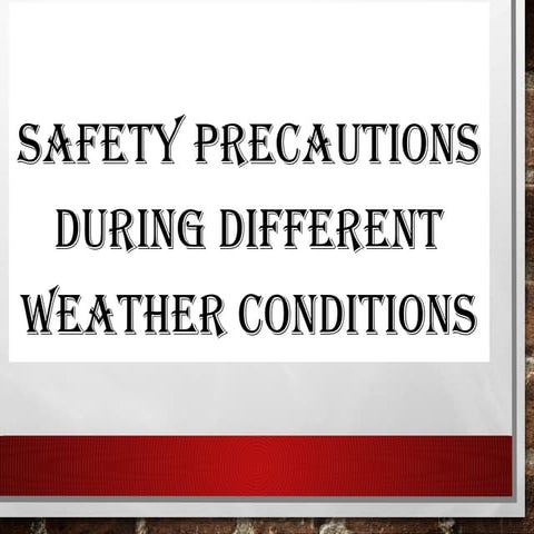 Safety and Precautionary Measures in Dealing with Different Types of ...