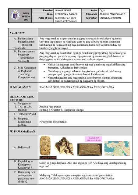 LE_Q2_AP7_Lesson 3 Week 6. lesson exemplar | PPT