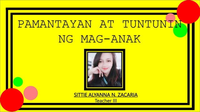 Alituntunin Sa Bahay | PPTX