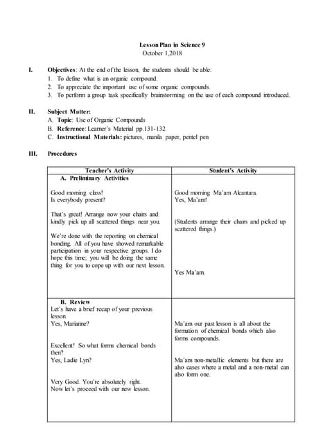 Daily Lesson Plan in Science 10 (Nucleic Acid) | PDF