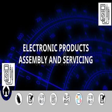 Electronic Product Assembly Servicing II | PPT