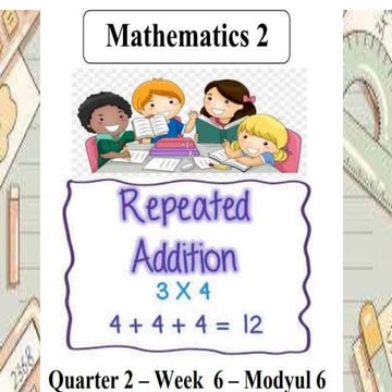 Math 2 - repeated addition Grade Two COT | PPTX