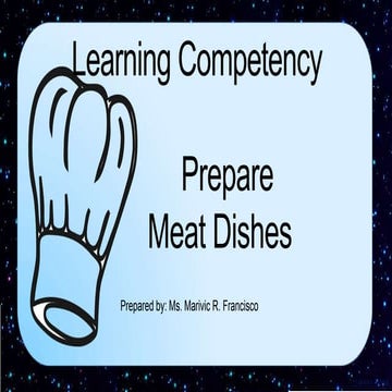 COT 2 PPT Present Meat Dishes and plating | PPTX
