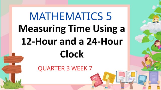 Time Measurement Math Grade 3 | PDF