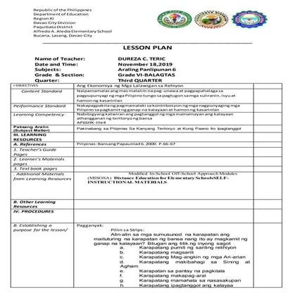 COT Lesson Plan in Science 6 Q2 W6 .docx