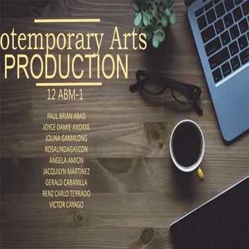 Cotemporary arts-production | PPTX