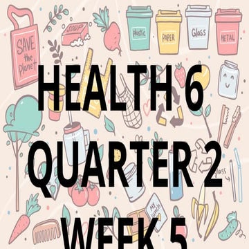 COT HEALTH 2ND Quarter WEEK five grade six | PPTX