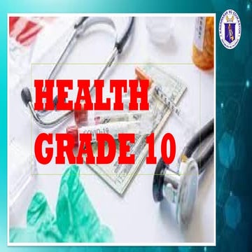 COT Health - Quarter 1 quacker GRADE 10 | PPTX