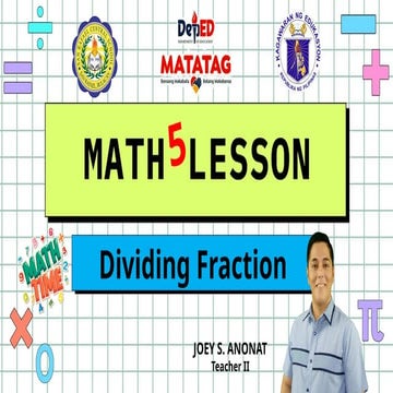 Dividing Fraction with problem solving worksheets | PPTX