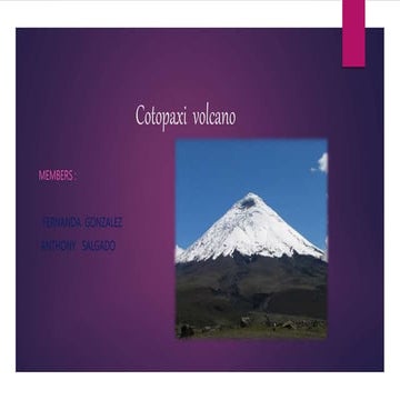 Cotopaxi volcano | PPT