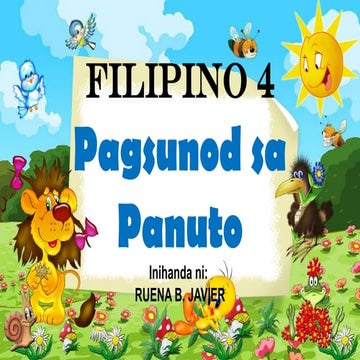 COT_PPT_FILIPINO 4_Pagsunod sa Panuto by Teacher RUENA B. JAVIER.pptx