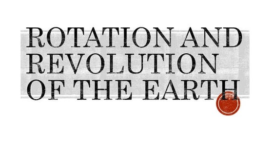 COT PPP Q4 SCIENCE 6-EARTH'S ROTATION-.pptx | Geography | Science