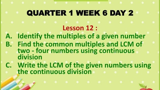 Least common multiple | PPT