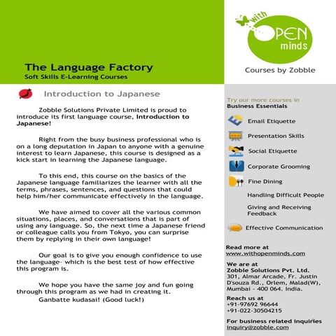 Introduction to Japanese | PDF