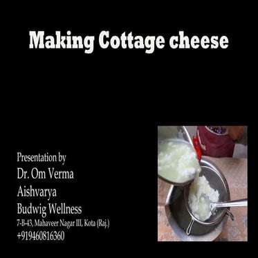 Cottage cheese making | PDF