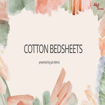 COTTON BEDSHEET PRESENTATION UPLOAD BY PREKSHA | PPTX