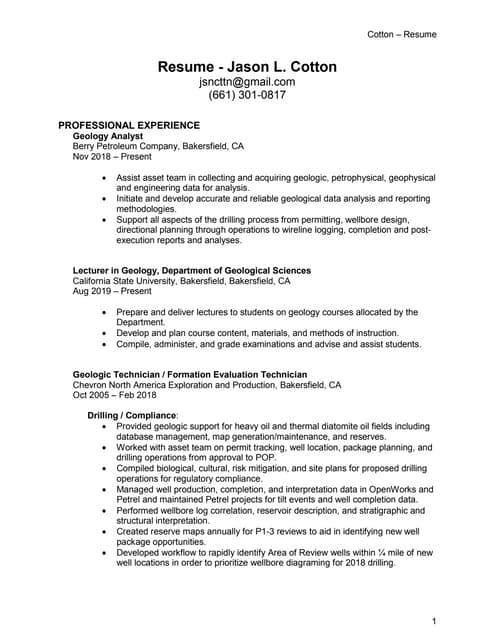 Resume David Zuckerman 1-1-16 | DOC