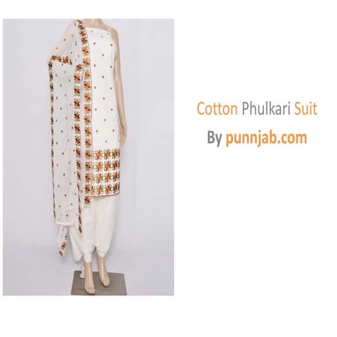 Phulkari Cotton Suit | PPTX