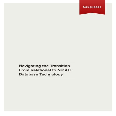 Why Nosql A Primer On Managing The Transition From Rdbms To Nosql Pdf
