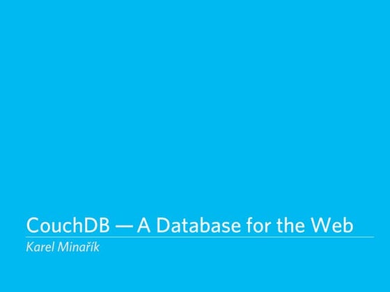 Introduction to couchdb | PPT