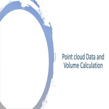 Lidar Volume Calculation mathematically from point cloud data | PPTX
