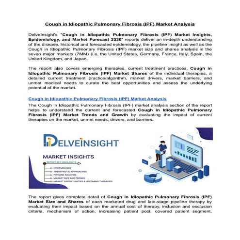 Cough in Idiopathic Pulmonary Fibrosis (IPF) Market Size and Share Analysis | PDF